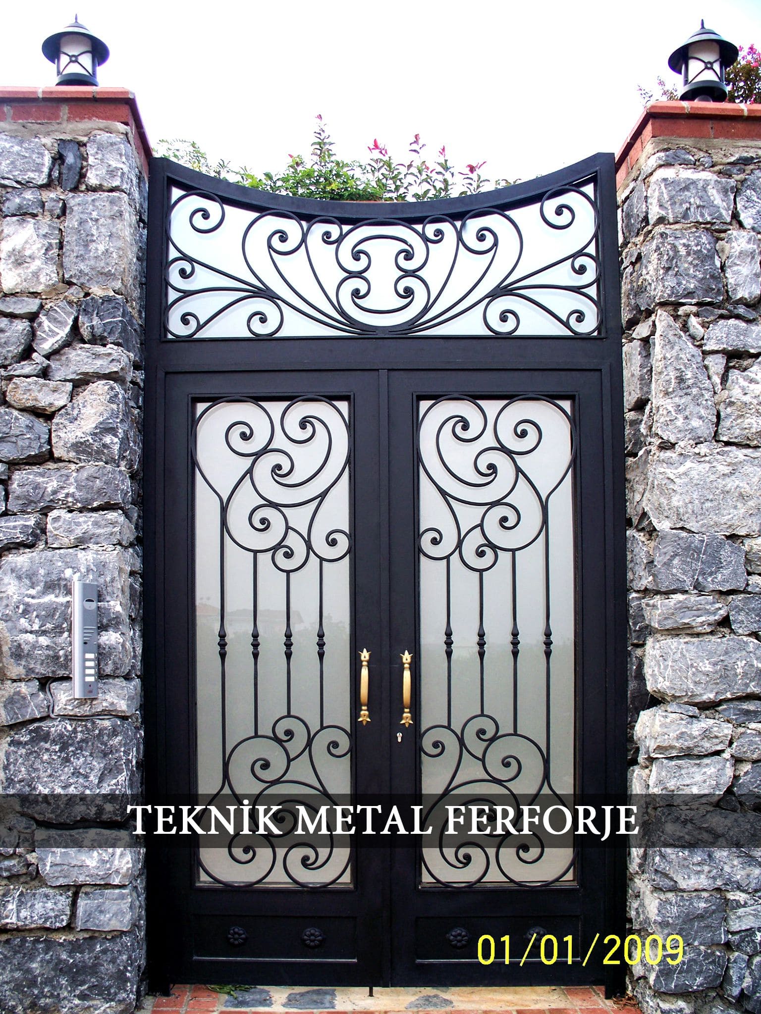 Ferforje Bahçe Kapıları - Teknik Metal Ferforje - Bahçe Kapısı Modelleri